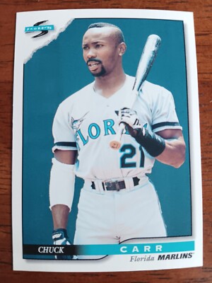 CHUCK CARR MARLINS 1996 SCORE PINNACLE BASEBALL #118 | eBay