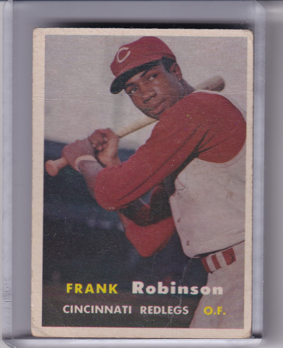 1957 TOPPS #35 FRANK ROBINSON ROOKIE RC CINCINNATI REDS HOF 7302 | eBay