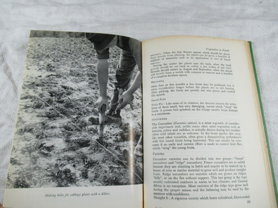 Vegetable Gardening in Central Africa - Jack Hadfield 1960 1st ed HB ...