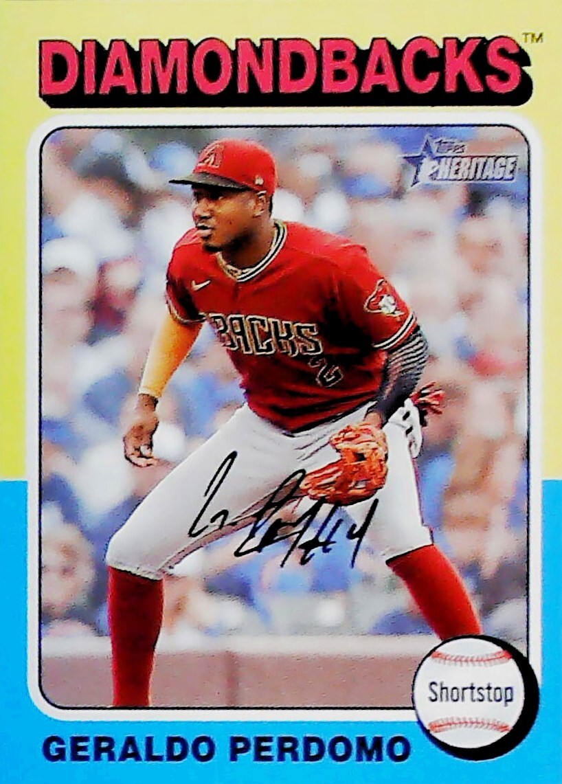 2024 TOPPS HERITAGE #378 GERALDO PERDOMO ARIZONA DIAMONDBACKS | eBay