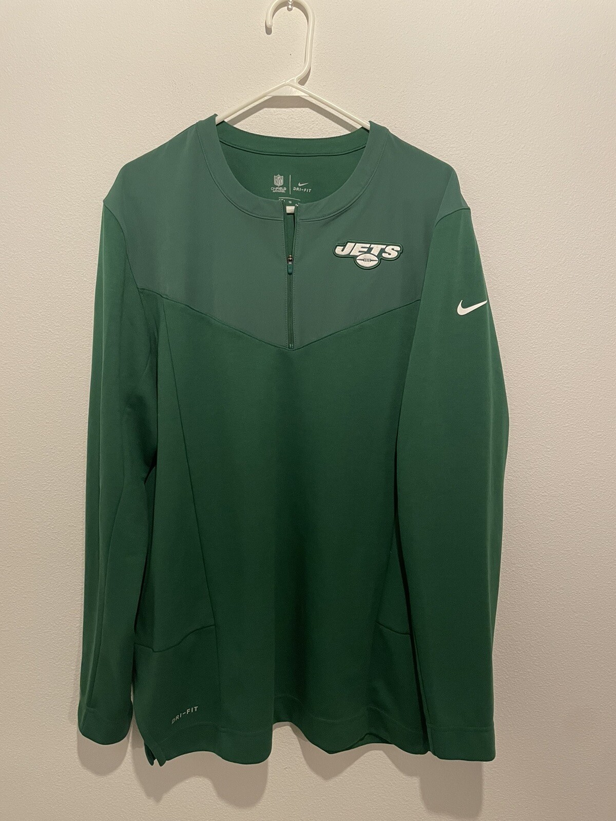 New York Jets Nike NFL On Field Apparel Dri-Fit Pullover Men's XL Green ...