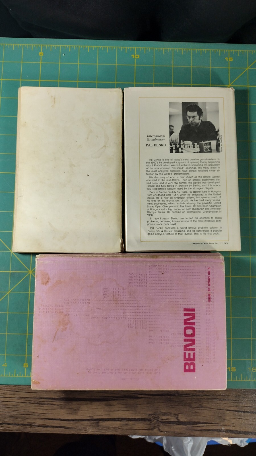 THE BENKO GAMBIT (CHESS) By Pal Benko + Benoni and Sicilian opening ...