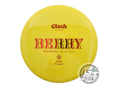 NEW Clash Discs Steady Berry 172g Yellow Red Foil Midrange Golf Disc | eBay