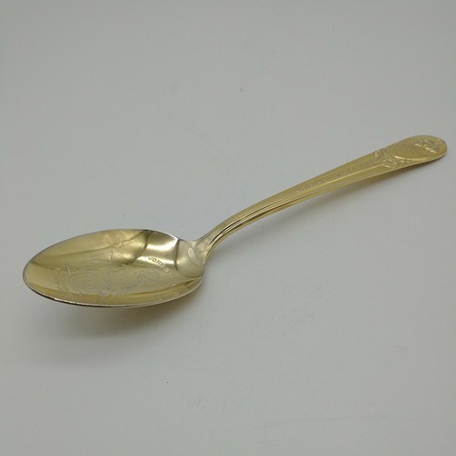 Vintage Gold Plated Presidential Spoon - Wm. Rogers & Son - John Adams ...