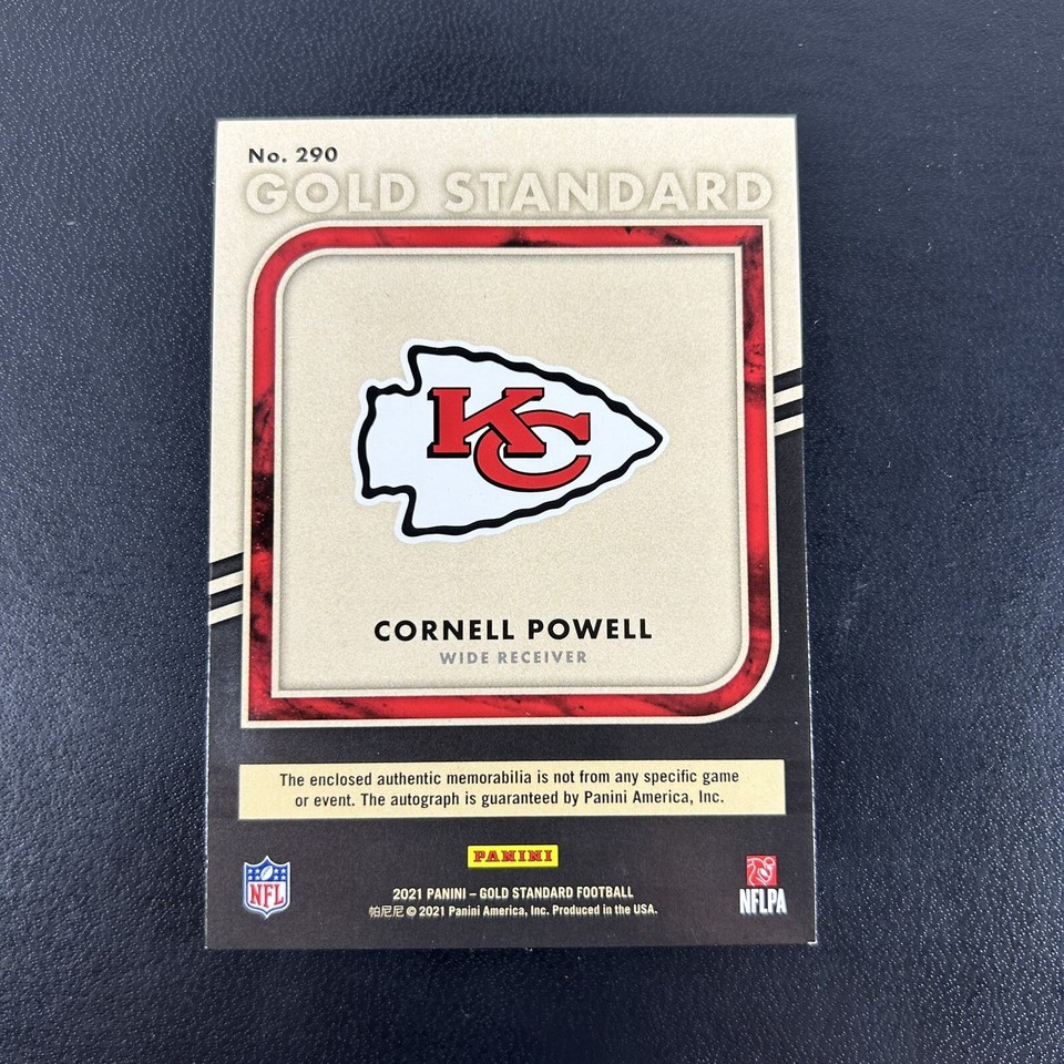 2021 Gold Standard Jersey Triple Prime 48/49 Cornell Powell #290 Rookie ...
