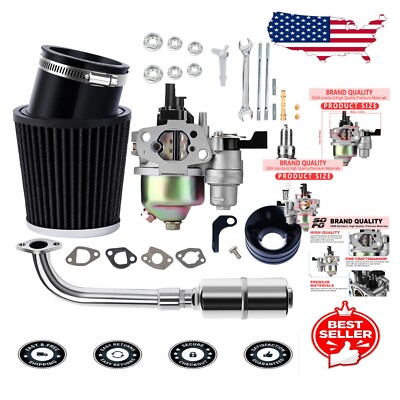 Quality Predator 212 Performance Turbo Kit - Carburetor & Exhaust Pipe ...