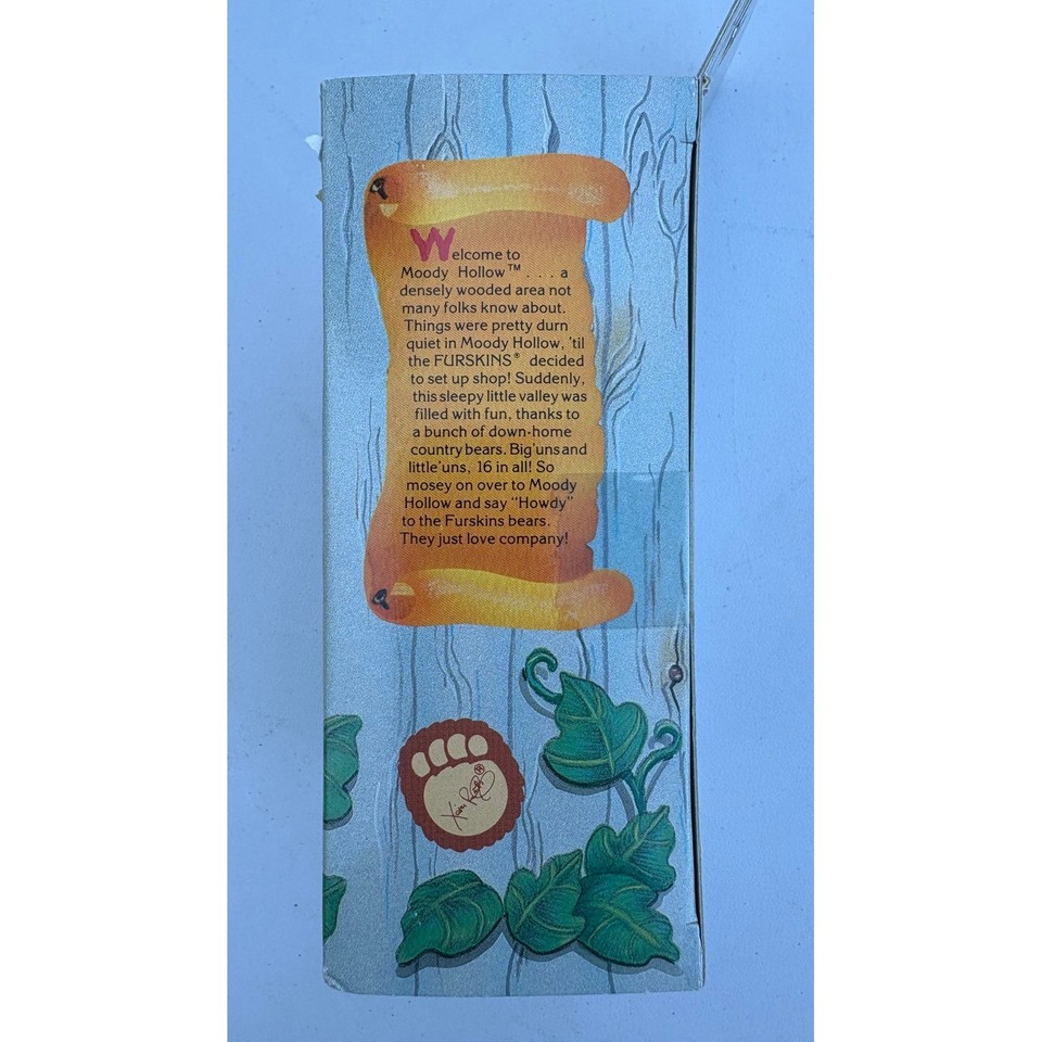 Vintage 1986 Furskins Panosh Place Lua Clair Bear Doll Kay-Bee Toy NIB ...