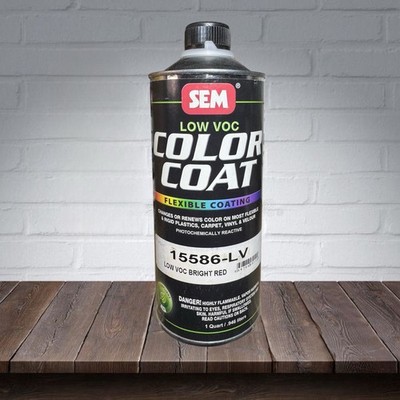 SEM 15586 Color Coat Bright Red Flexible Interior Paint Quart | eBay