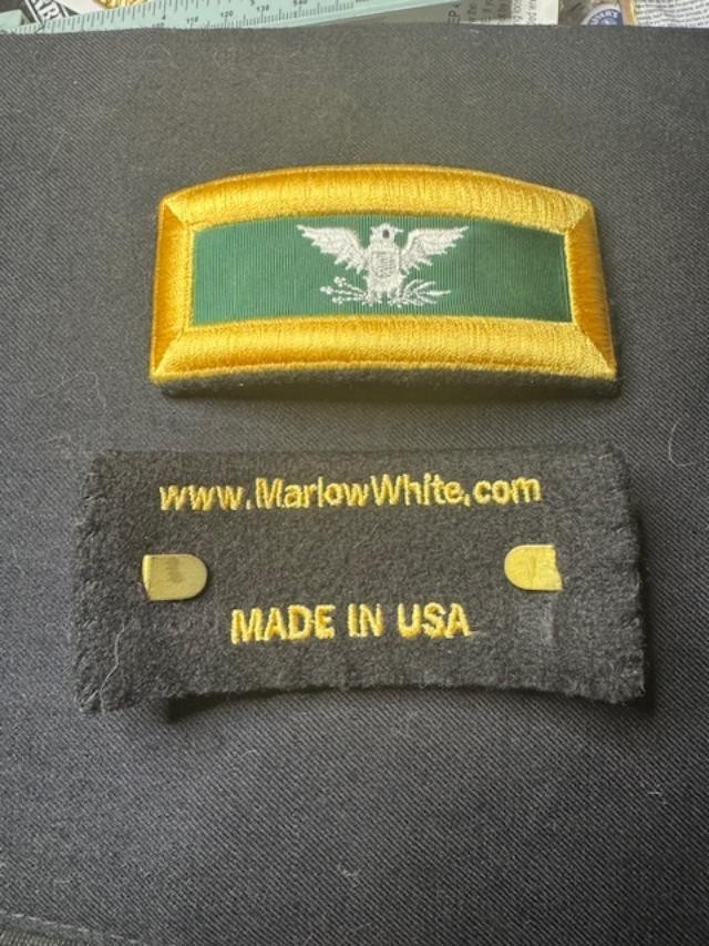 Marlow White Special Forces Colonel Shoulder Boards Male for ASU Nylon ...