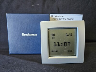 Brookstone Travel World Clock Upside Down Clock Model 350165 NEW | eBay