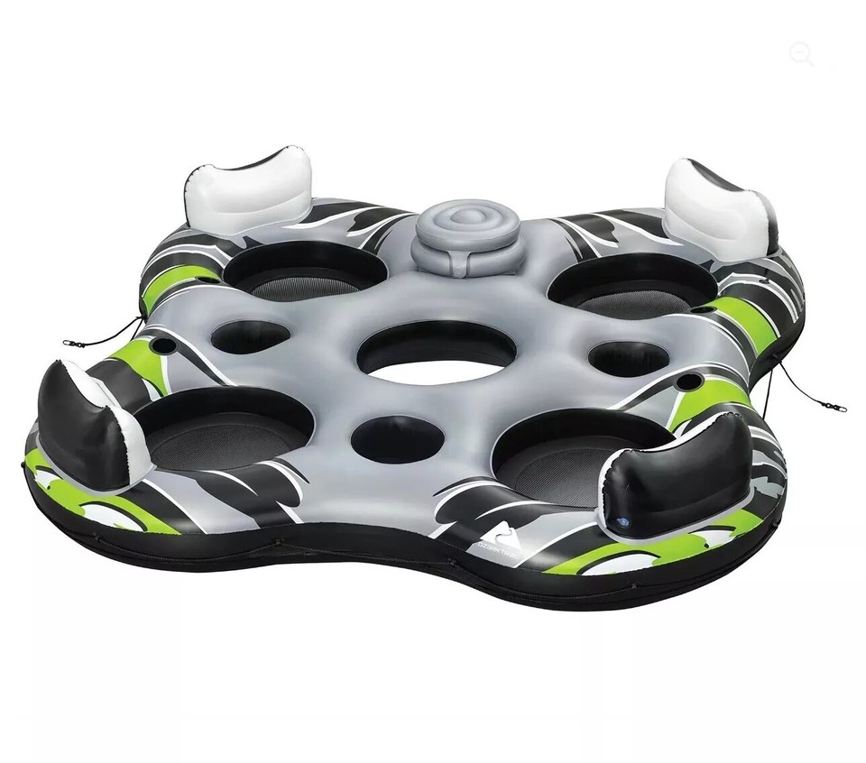 Ozark Trail Rapid Rider IV Quadruple River Tube, built-in Cooler ...