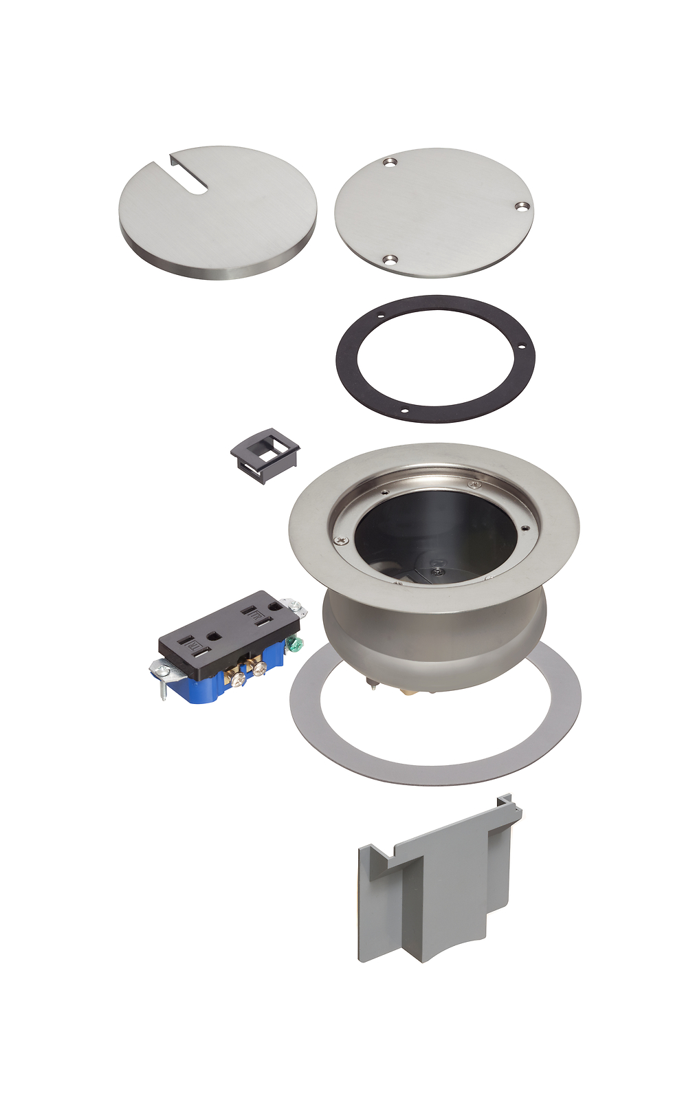 Arlington FLBC4580NL Recessed Cover Kit Floor Box Nickel Plated power ...