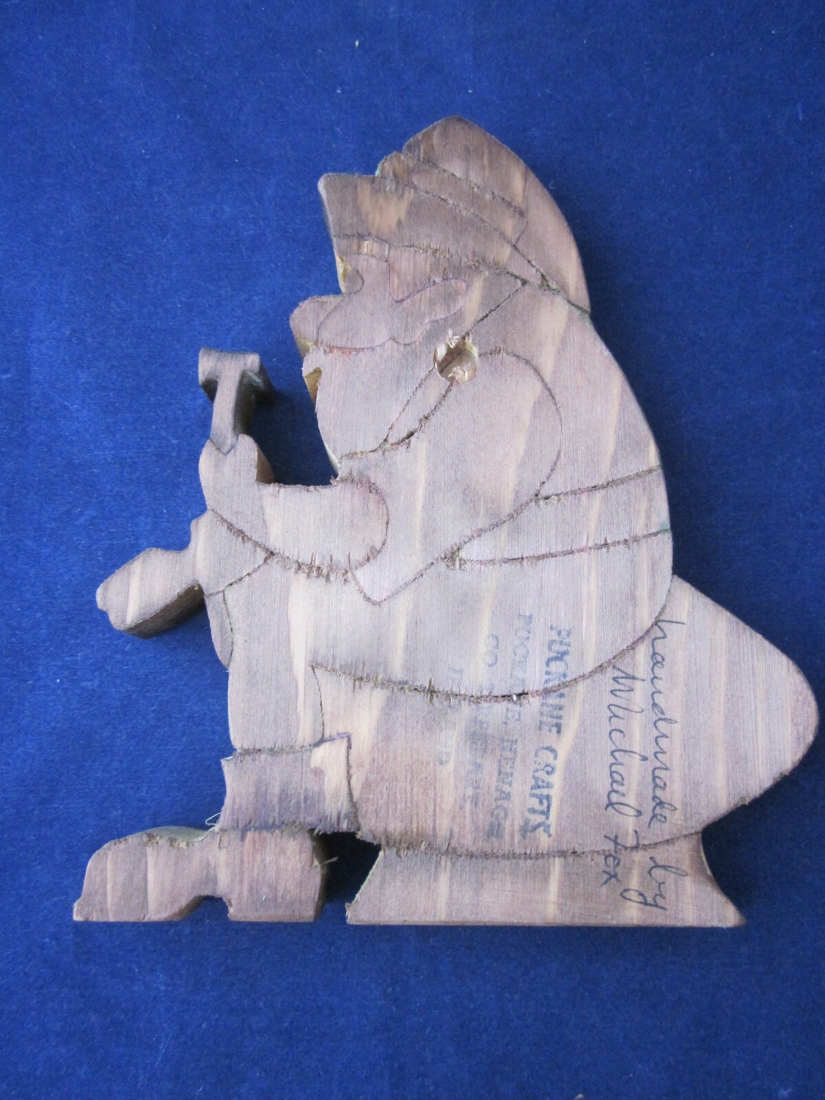 PUCKANE CRAFTS Irish Ireland Handcrafted Wood 3D Folk Art Leprechaun ...