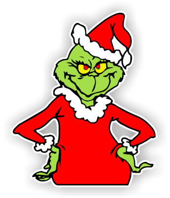 2" Xmas Grinch Logo Sticker Decal Car Window Bumper Wall Christmas Xmas ...