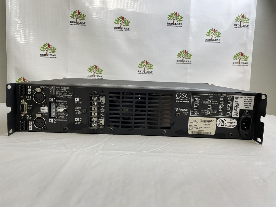 QSC CX502 Two Channel Professional Power Amplifier (SEE PHOTOS) | eBay