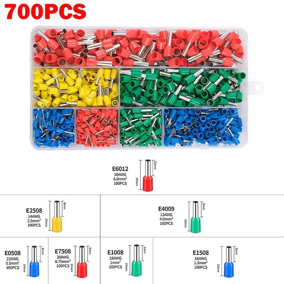 Assorted Size Wire Ferrules Terminals Box Set Wire Connector | eBay