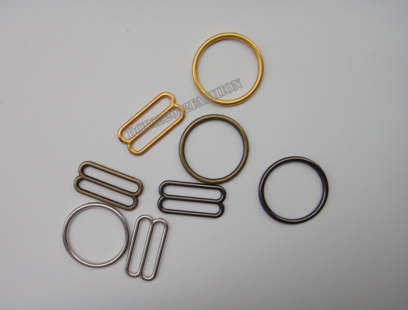 10Pcs Metal Bra Strap Adjuster O 8 9 Slide Rings Hooks 6/8/10/12/15/18 ...