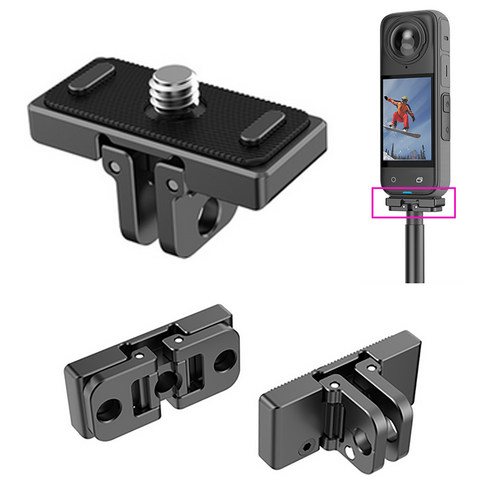 For Insta360 X4 Magnetic Quick Release Mount Adapter Panorama Camera ...