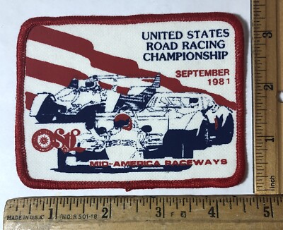 Vintage 1981 SCCA St. Louis Road Racing Championship Patch Mid America ...