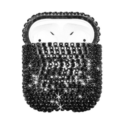 Bling Luxurious Rhinestone Diamond Design Case Cover BLACK For AirPod ...