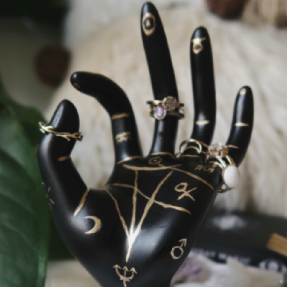 Palmistry Hand Ring Holder | eBay
