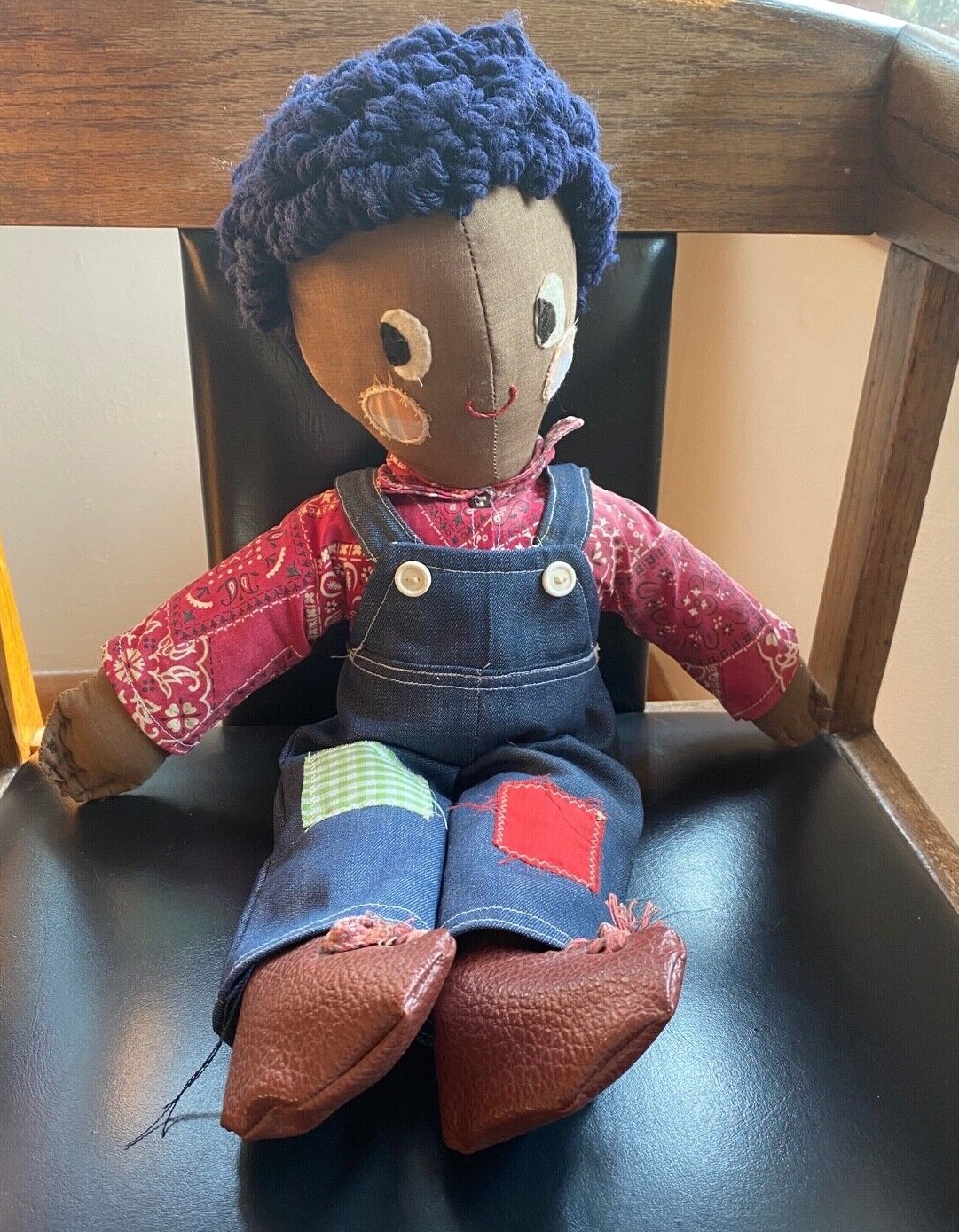 Handmade African American Rag Doll-Vintage-21"-1980s | eBay