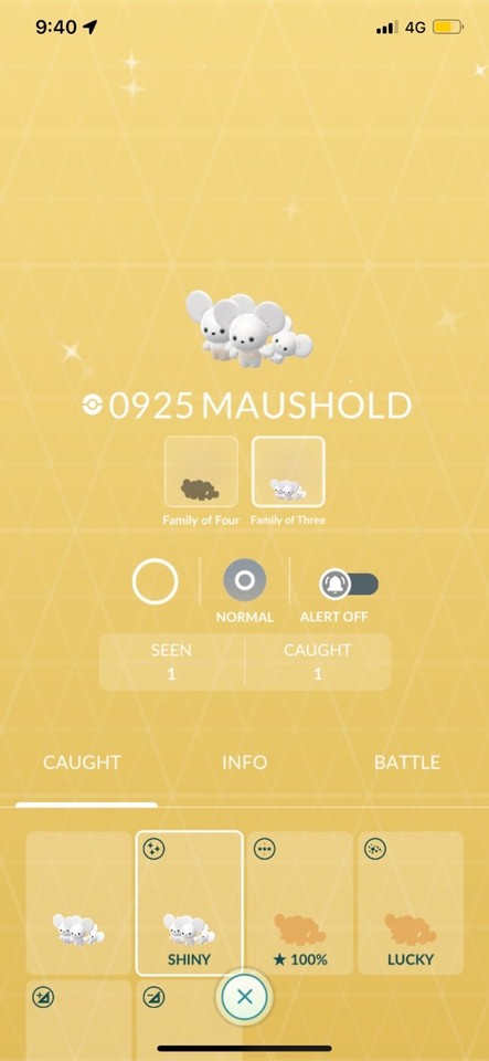 Shiny Maushold (Family of Three) mini PTC 20k (read description) | eBay