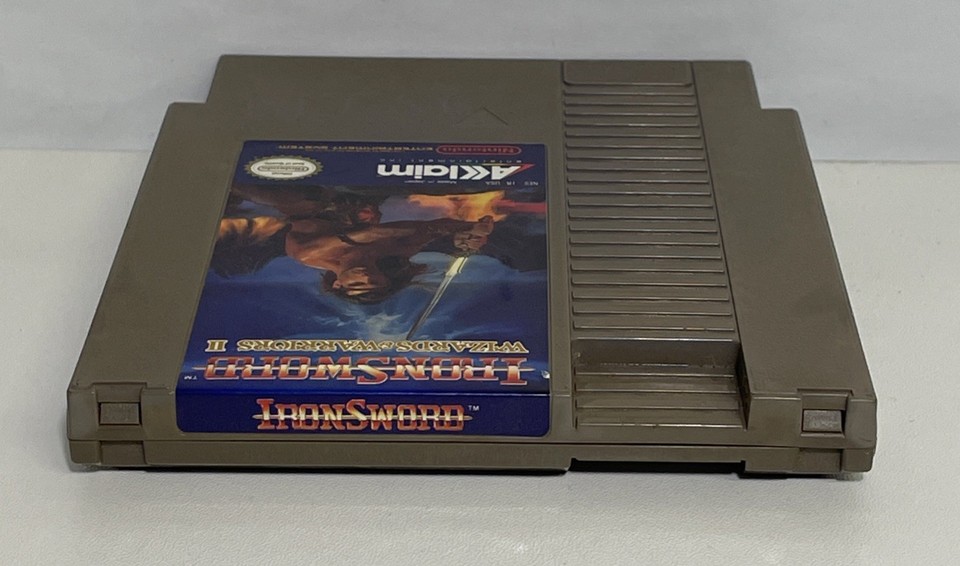 Iron Sword Wizards and Warriors 2 Game NES Nintendo Cartridge Original ...