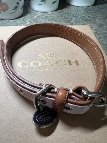Brand New Coach Pink Dog Collar Sz Large | eBay
