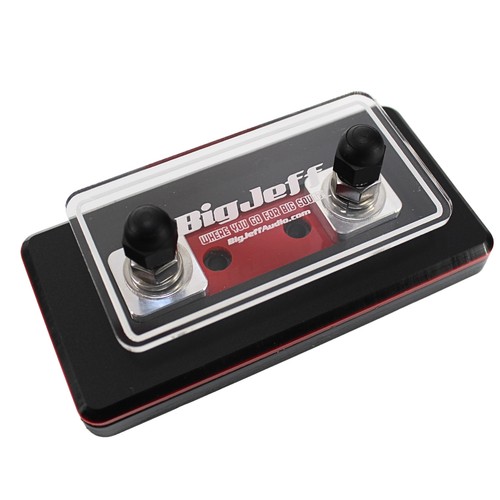 1 Spot Heavy Duty ANL Fuse Block w/ Acrylic Big Jeff Audio Cover F1-RD ...