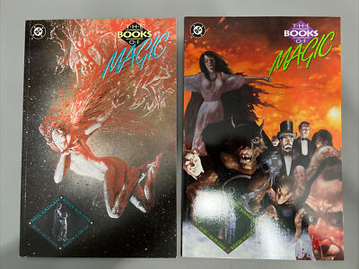 THE BOOKS OF MAGIC Comic Book Lot #1,2,4 - 1990 DC Comics Sandman ...