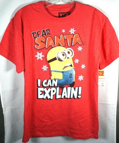 Despicable Me Christmas T Shirt Printed Graphic Tops Santa Minon ...