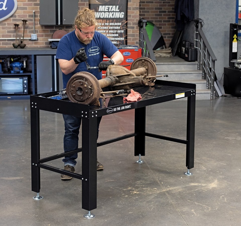 Eastwood Heavy Duty Steel Construction Shop Work Bench Holds Up To 1600 ...