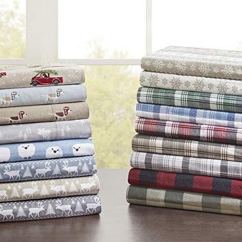 Cotton Sheet Set Cottage Charms Print, 100% Cotton Flannel Sheets Warm ...