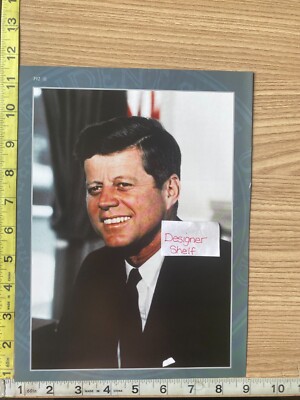 John F Kennedy Smiling In Suit Scene Book Photograph | eBay