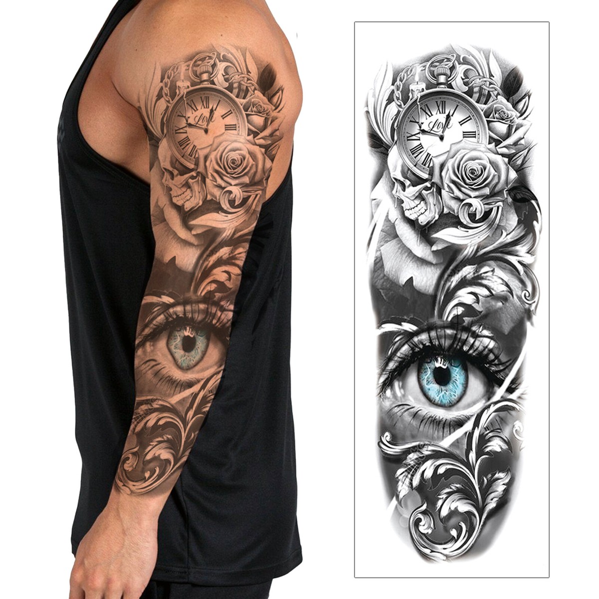 Realistic Eye Tattoo Sleeve