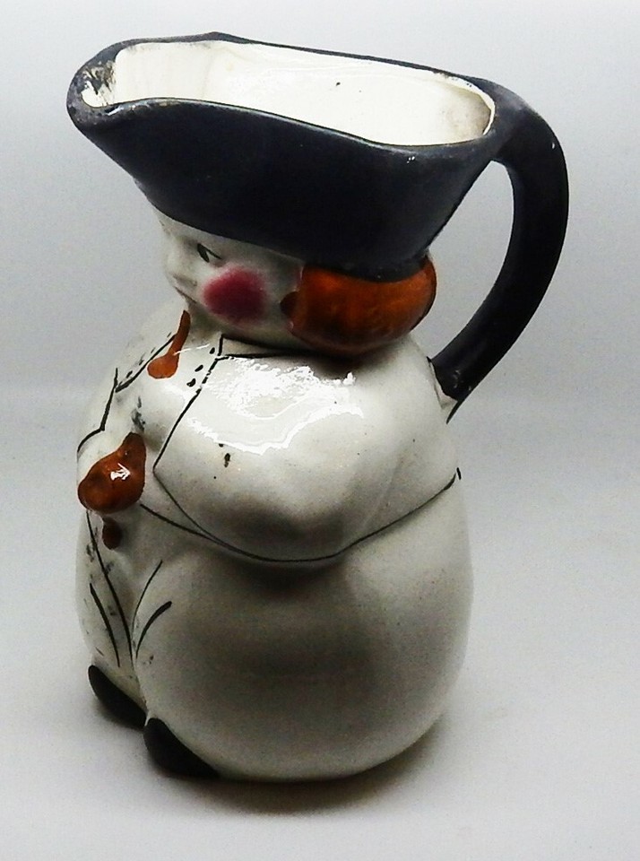 Antique / Vintage 5" Hand Painted Toby Jug / Pitcher Man Smoking a Pipe ...