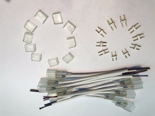 Front Connector Splicer Cable + Pins +End Cap for for 8mm x 17mm DC12V ...