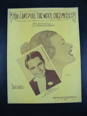 1936 You Can't Pull The Wool Over My Eyes Sheet Music | eBay