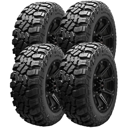 (QTY 4) 35x12.50R24LT Mastertrack Badlands MT 116Q LRF Black Wall Tires ...