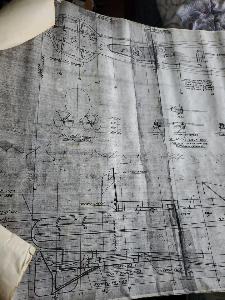 VTG USS Perch (SS-176) Submarine Model Boat RC Plans 7' Build | eBay