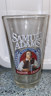 Samuel Adams Glass Boston Lager Brewer Patriot Beer Original ...
