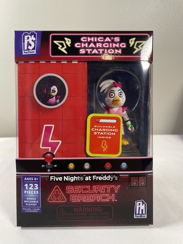 Phatmojo FNAF Charging Station Security Breach Construction Set - Chica ...