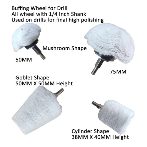 13Pcs Aluminum Polishing Kit For Drill Buffing Wheels And Felt Bobs | eBay