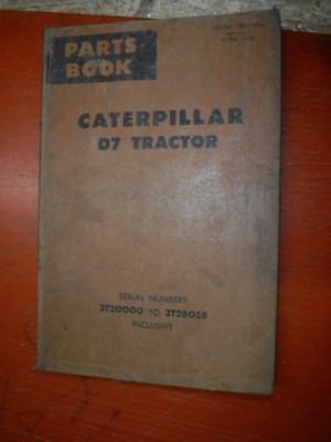 UP TO 1973 CATERPILLAR D7 TRACTOR FACTORY PARTS CATALOG MANUAL | eBay