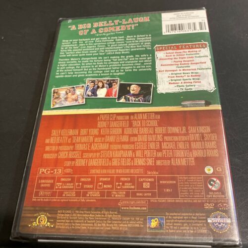 Back to School (DVD, 2007, Extracurricular Edition) Rodney Dangerfield ...