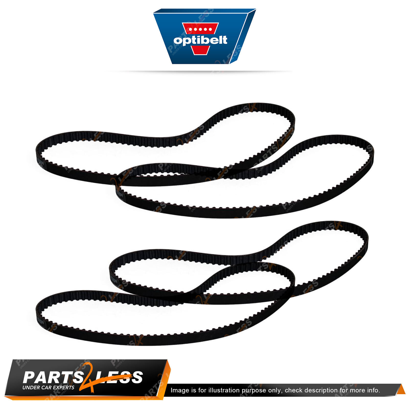Optibelt A/C & Alternator & Fan & Power Steering Pump Drive Belt Kit ...