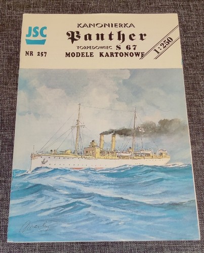 JSC 1:250 German Gunboat Panther Torpedo Boat S Paper Model NR 257 NOS ...