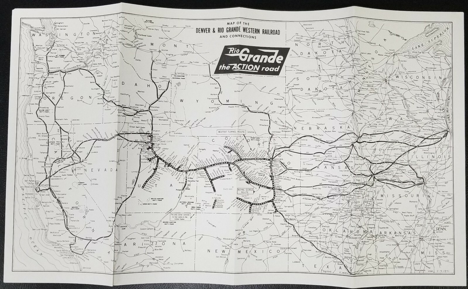 8 SP SSW DRGW Railroad Route Maps | eBay