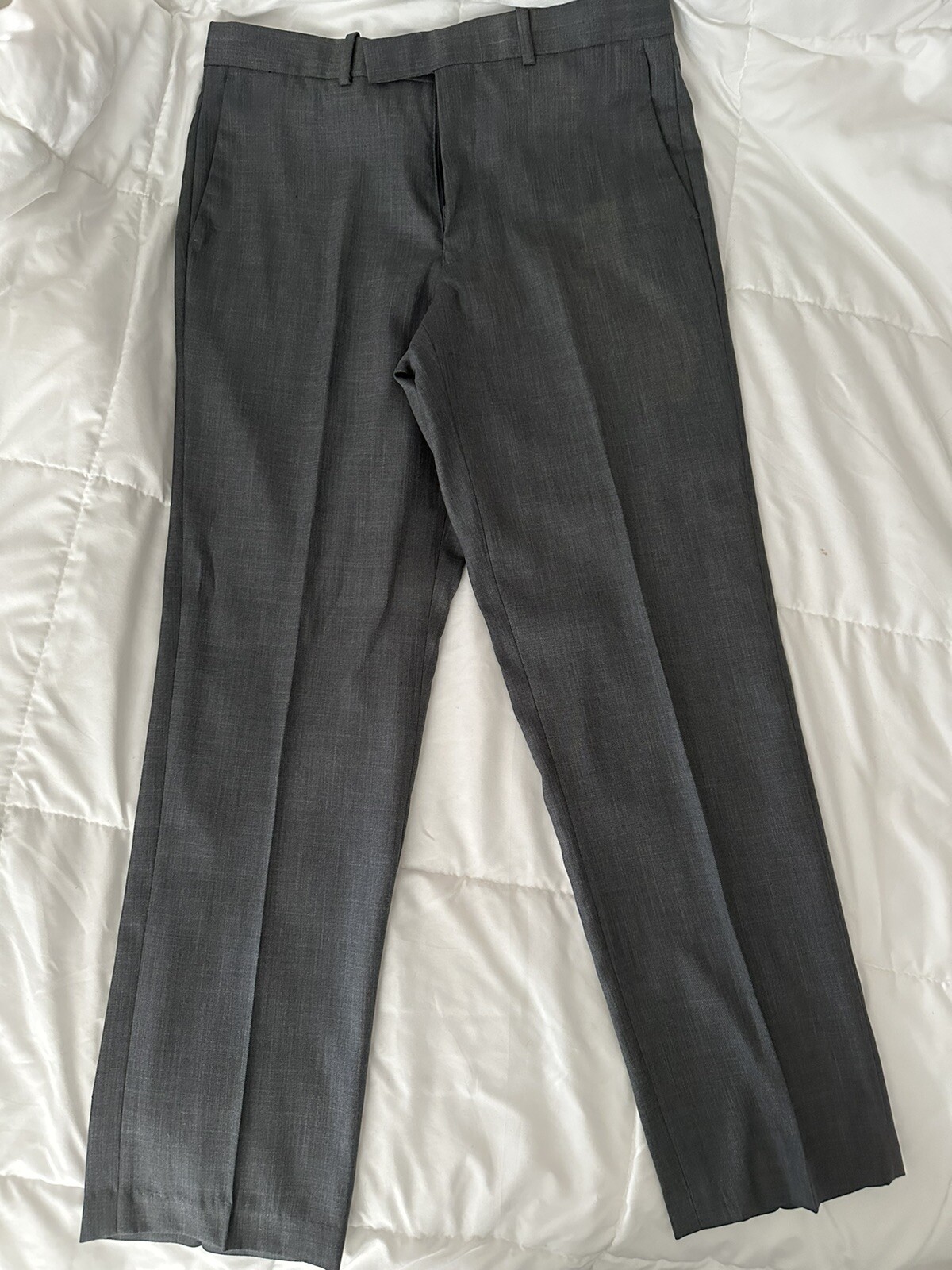 Caravelli Slim Fit Suit Grey Gray 32R 38S Worn Once 3 Piece with Vest ...